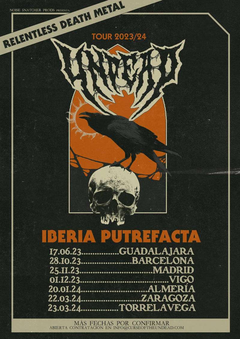 TRACK TO HELL / Undead anuncia la “Iberia Putrefacta Tour 2023/2024